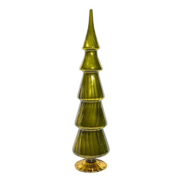 Color Me Green Standing Glass Trees Villa West Designs